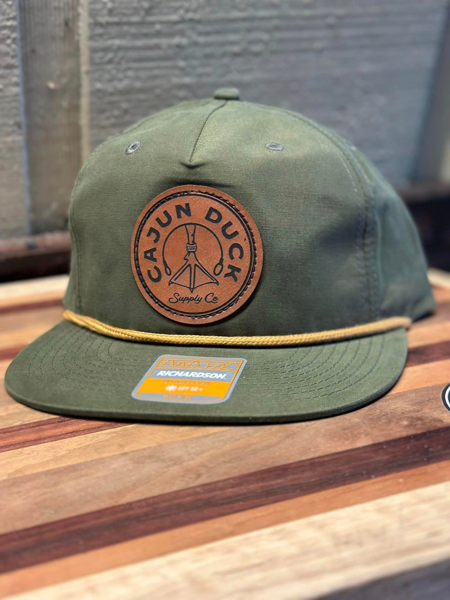 Richardson Dope Rope Hat with Laser Etched CDSC Logo - GREEN/YELLOW | Cajun Duck Supply Co.